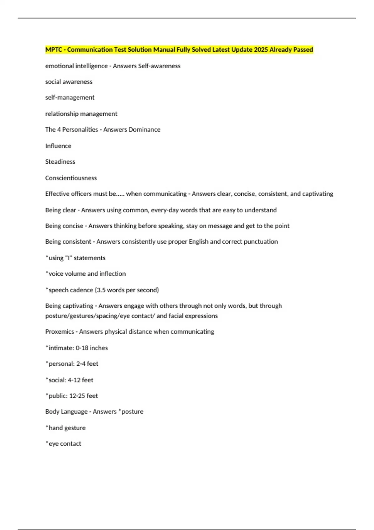 MPTC - Communication Test Solution Manual Fully Solved Latest Update ...