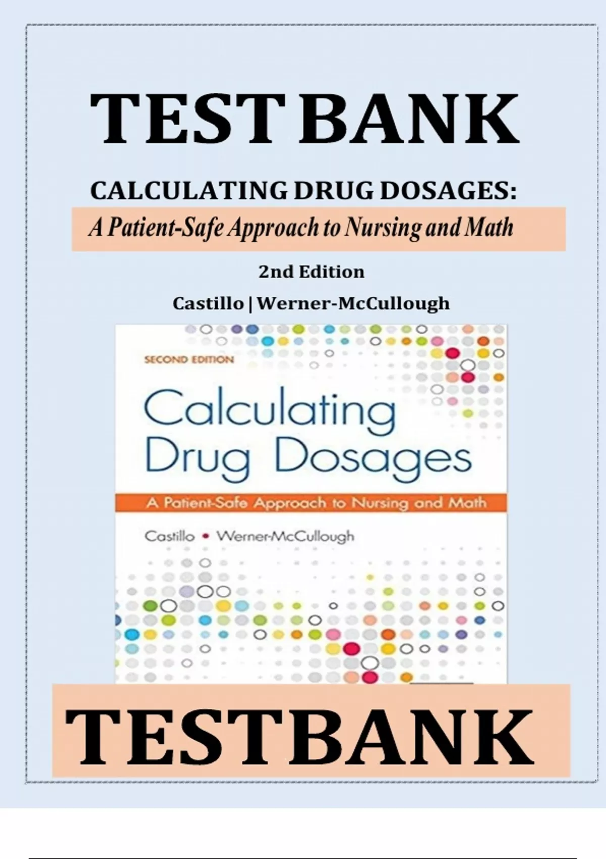 TEST BANK CALCULATING DRUG DOSAGES: A PATIENT-SAFE APPROACH TO NURSING ...