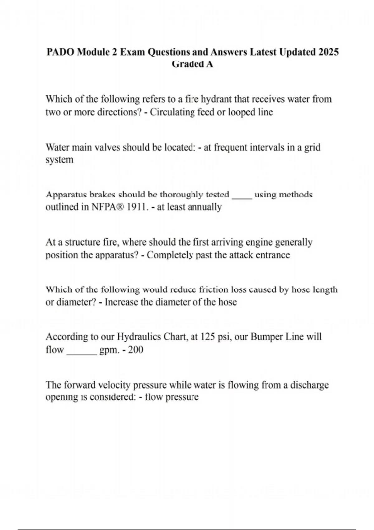 PADO Module 2 Exam Questions and Answers Latest Updated 2025 Graded A ...