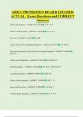ARMY PROMOTION BOARD UPDATED ACTUAL Exam Questions and CORRECT Answers ...