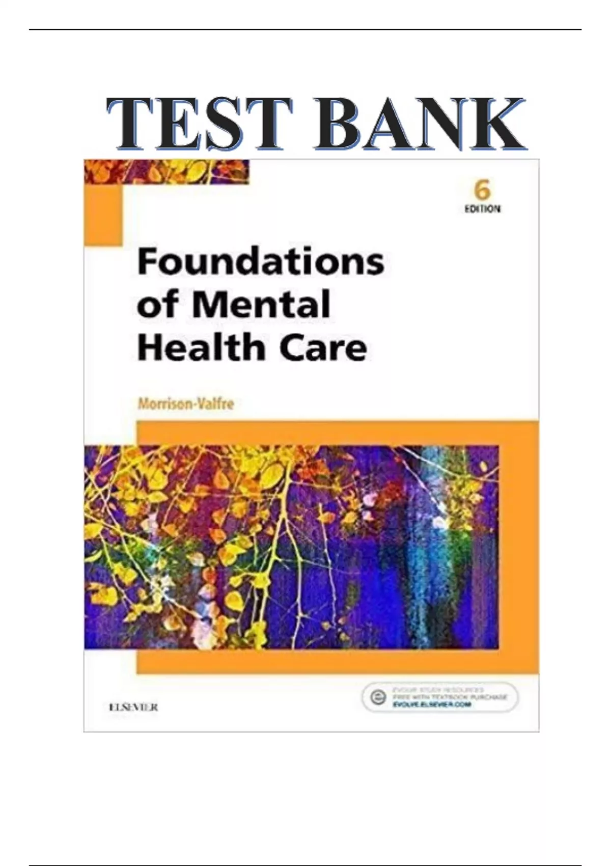 test bank for foundations of mental_health care 6th edition by morrison ...