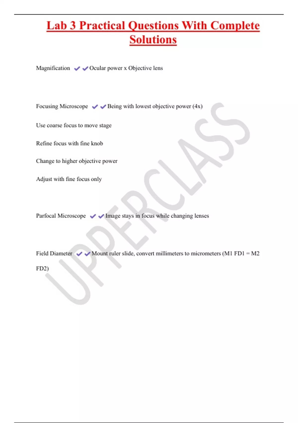 Lab 3 Practical Questions With Complete Solutions - PNB Practical Lab - Stuvia US