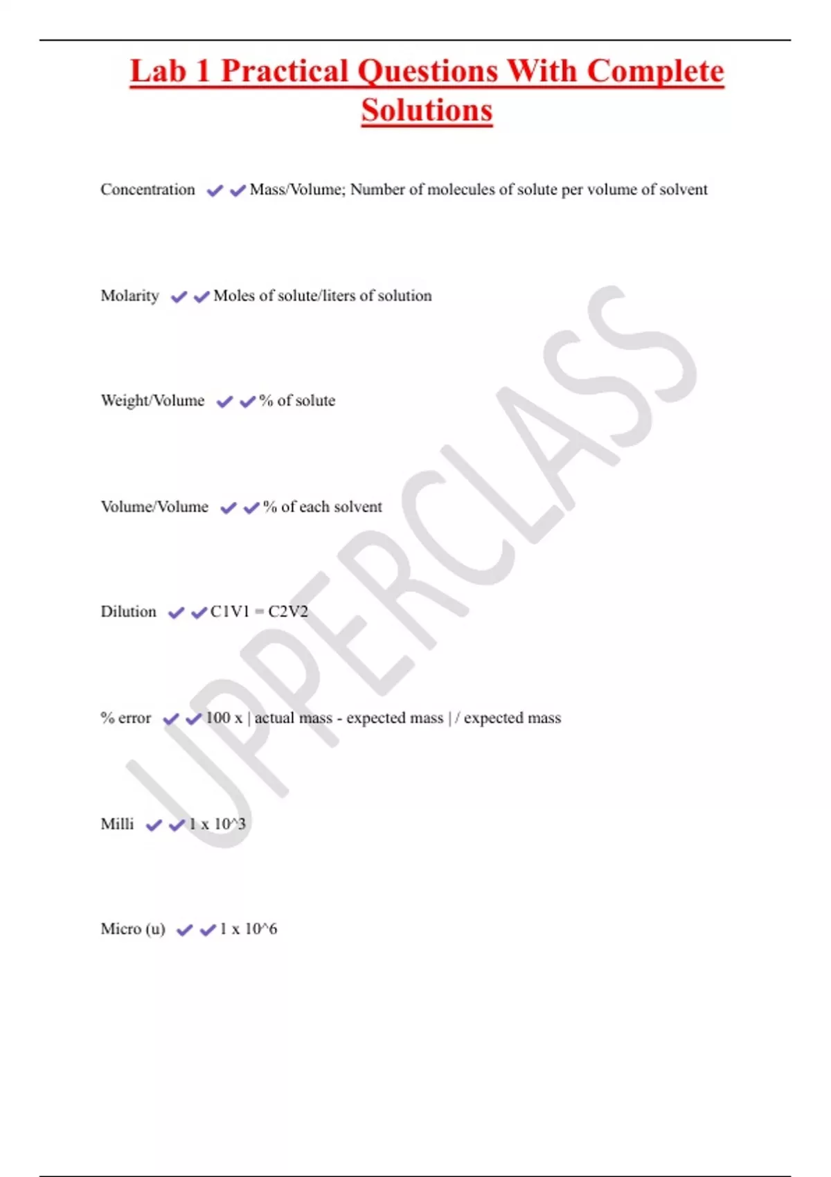 Lab 1 Practical Questions With Complete Solutions - PNB Practical Lab - Stuvia US