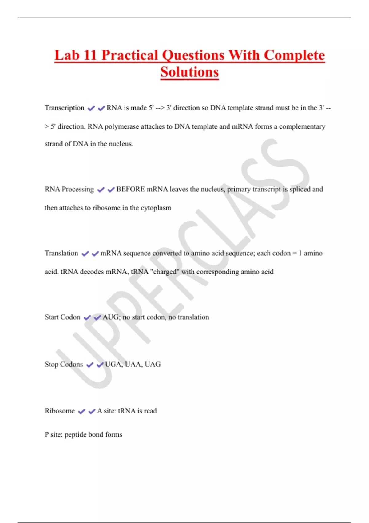 Lab 11 Practical Questions With Complete Solutions - PNB Practical Lab - Stuvia US