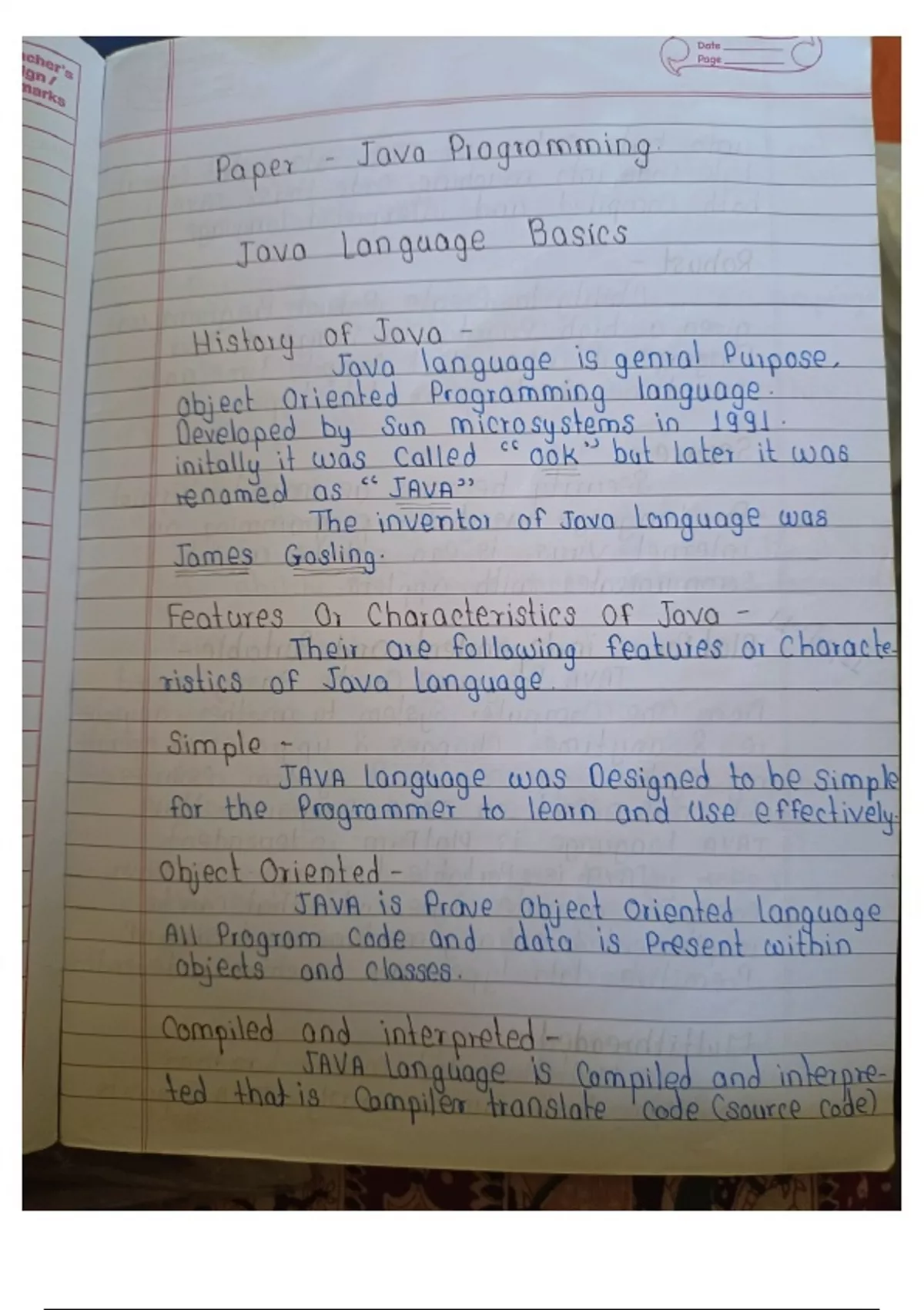 Introduction of Java - Java - Stuvia US