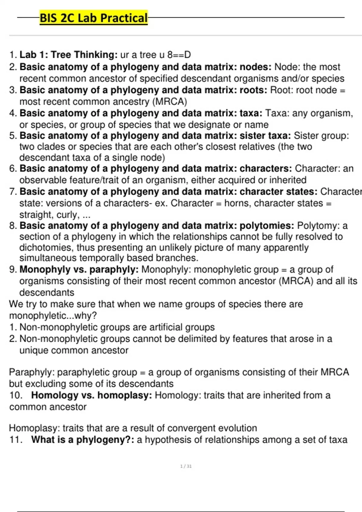 BIS 2C Lab Practical exam with verified questions and answers 2025 ...