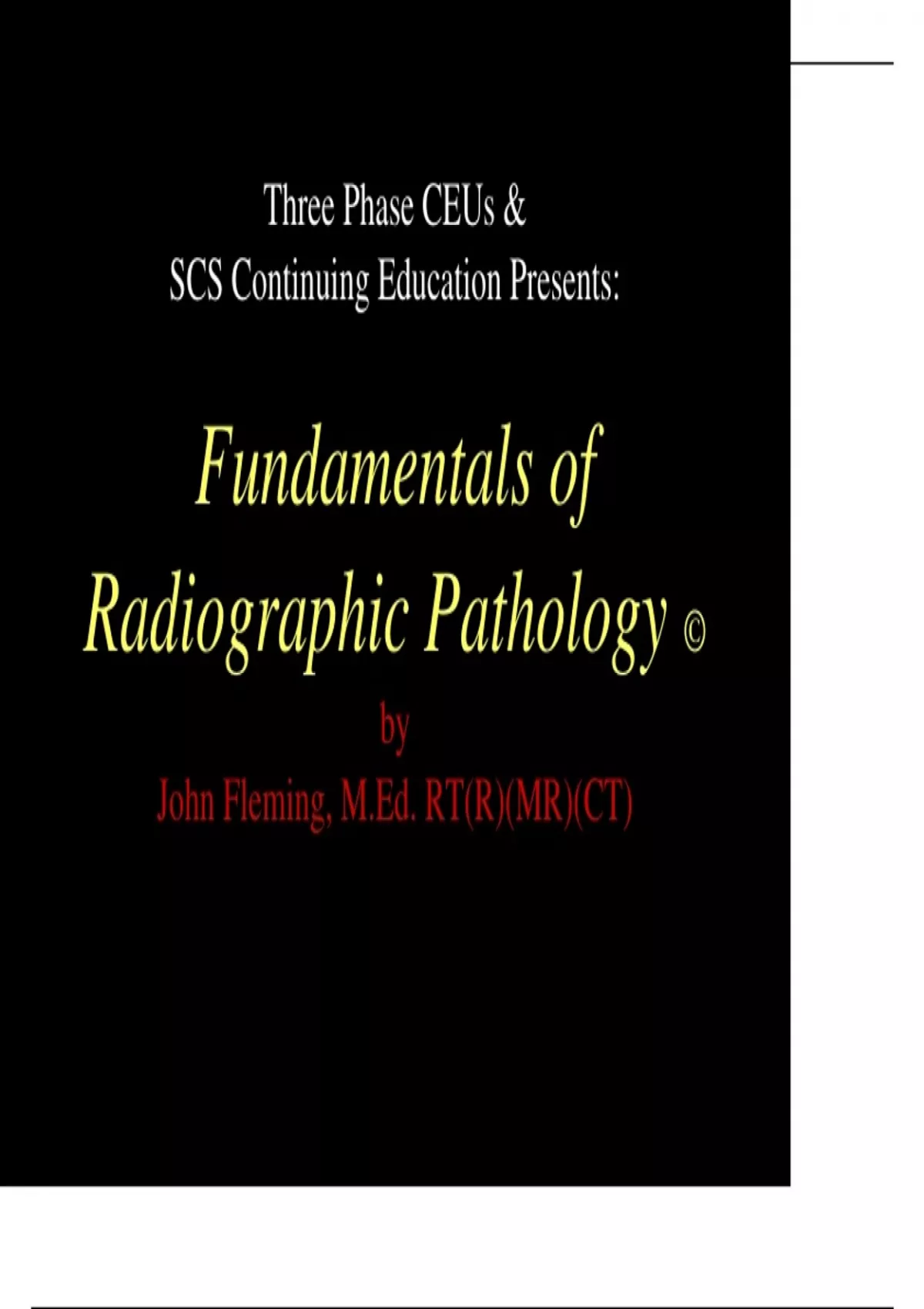 Fundamentals of Radiographic Pathology TEST BANK QUESTIONS WITH 100% ...