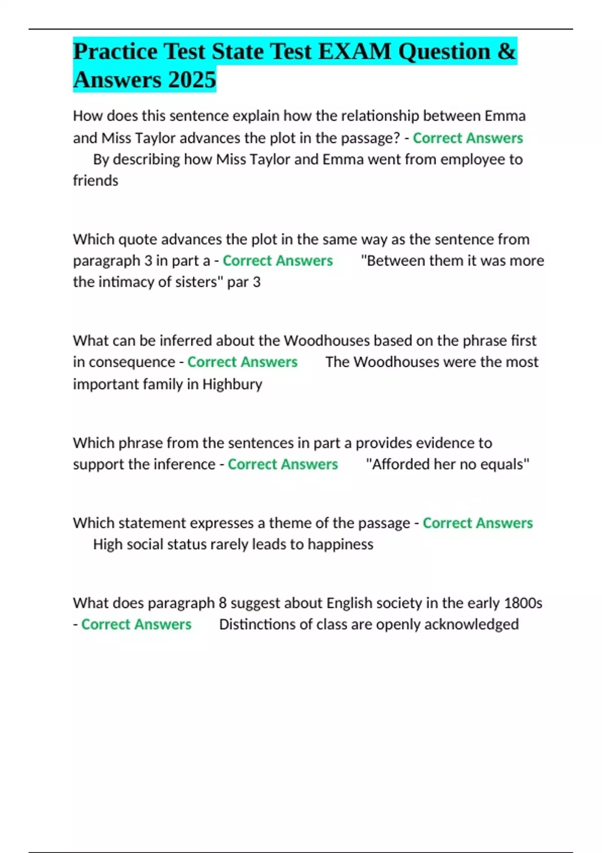 Practice Test State Test EXAM Question & Answers 2025.docx - MLO ...