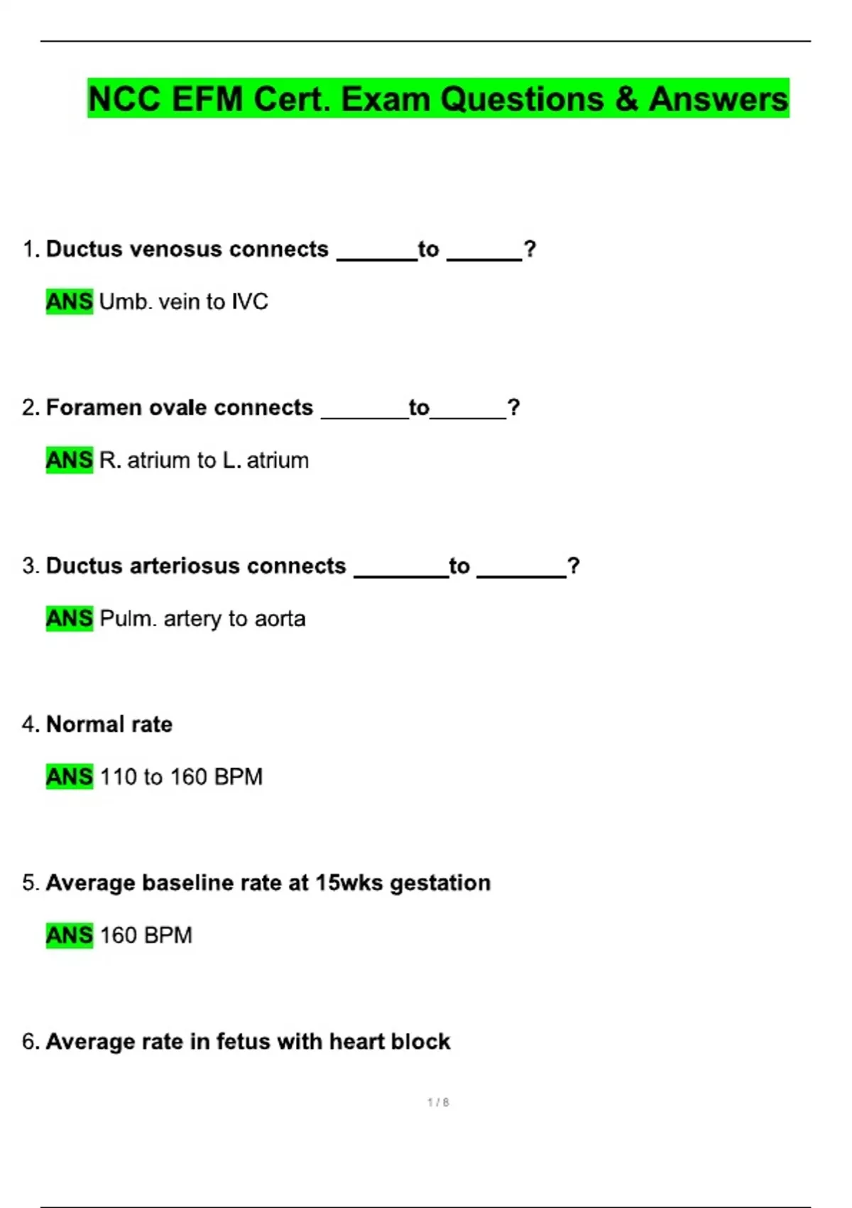NCC EFM Certification Exam (Latest 2025 / 2026 Update) Questions and ...
