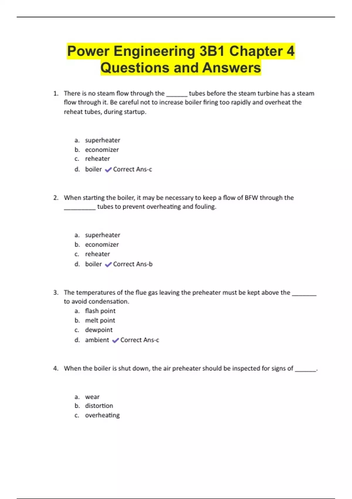 Power Engineering 3B1 Chapter 4 Questions and Answers - Power ...