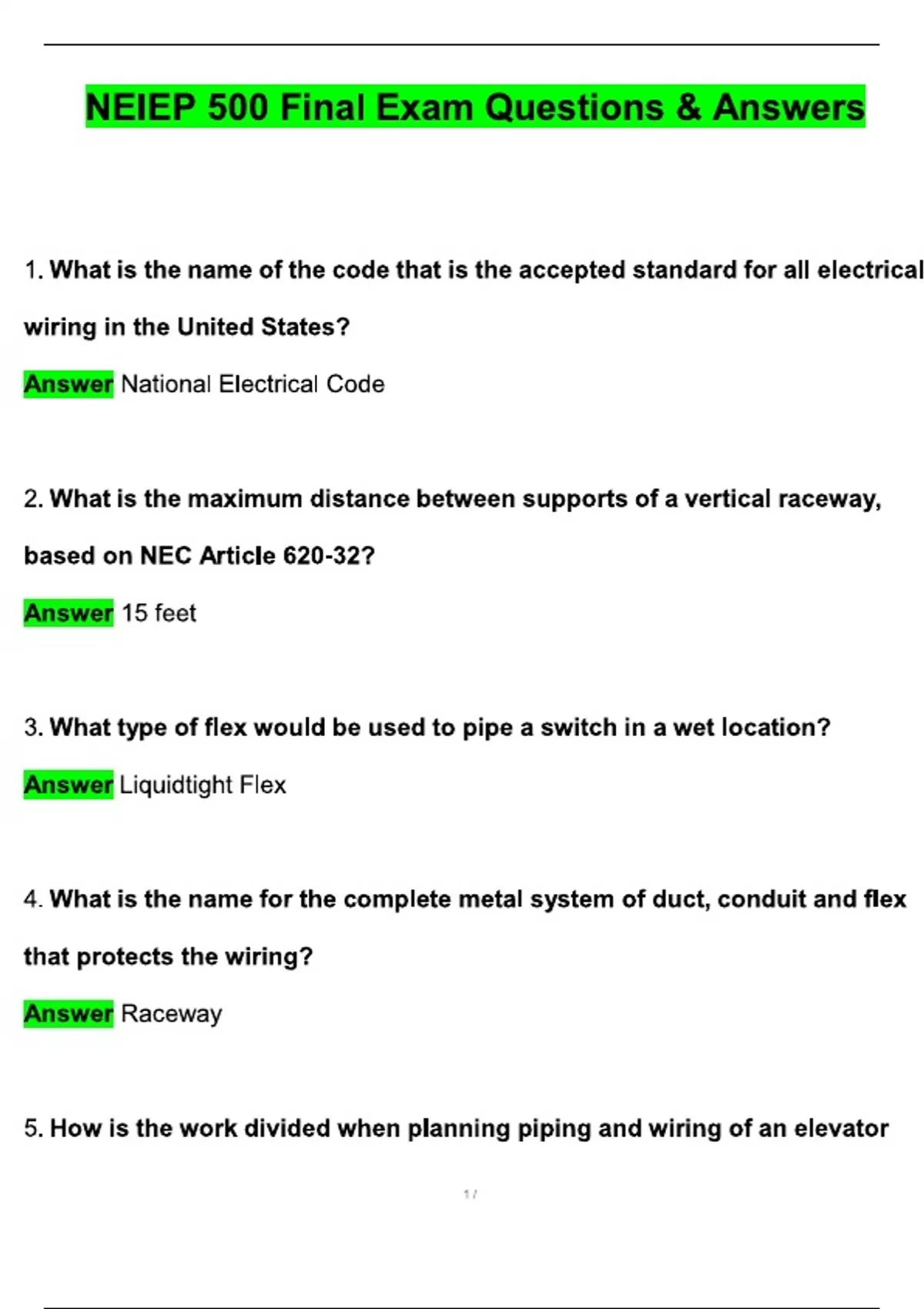 NEIEP 500 Final Exam (Latest 2025 / 2026 Update) Questions and Verified ...