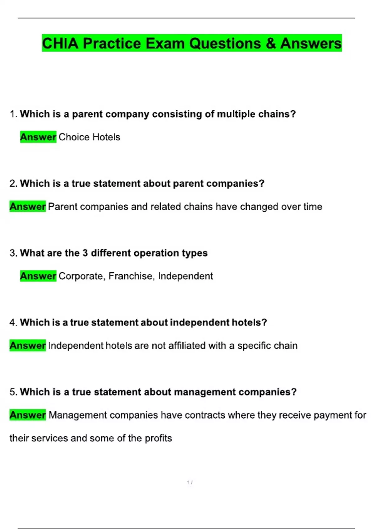 CHIA Practice Exam (Latest 2025 / 2026 Update) Questions and Verified ...