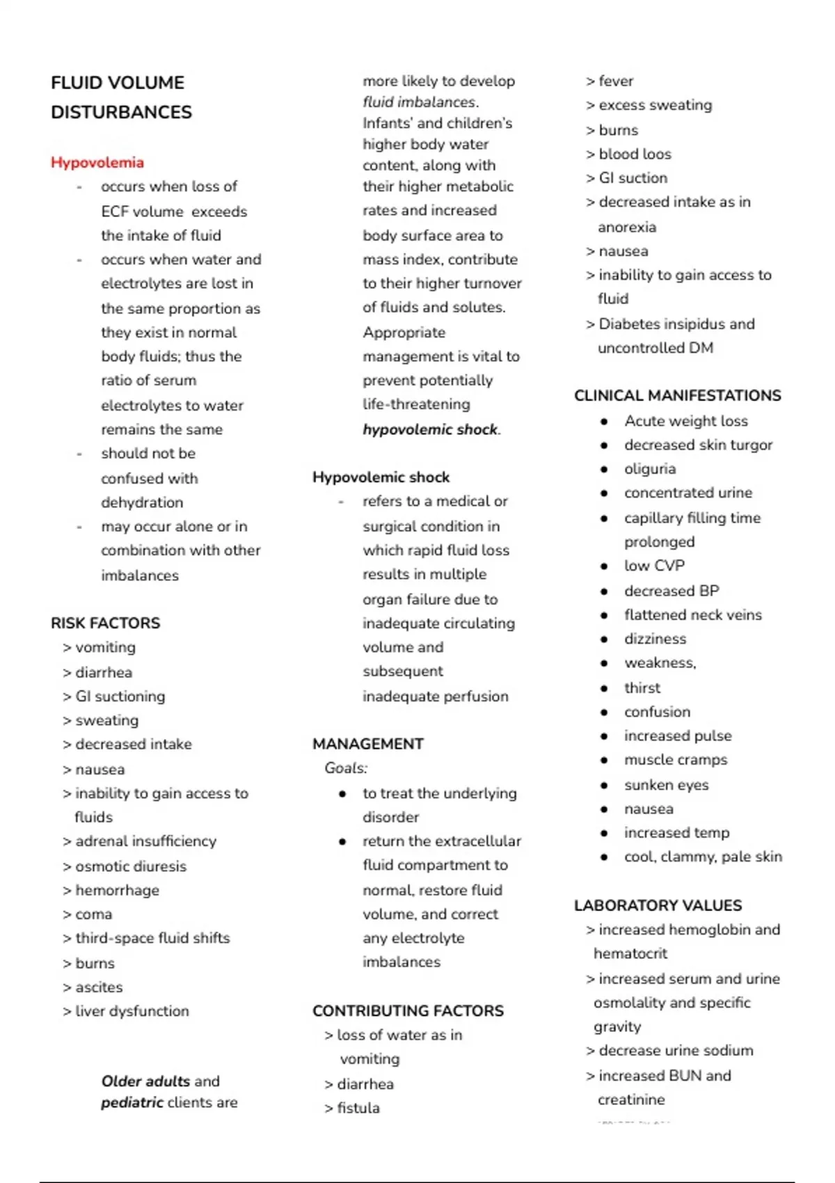 2ND YEAR NURSING NOTES - NCM 112 - Stuvia US