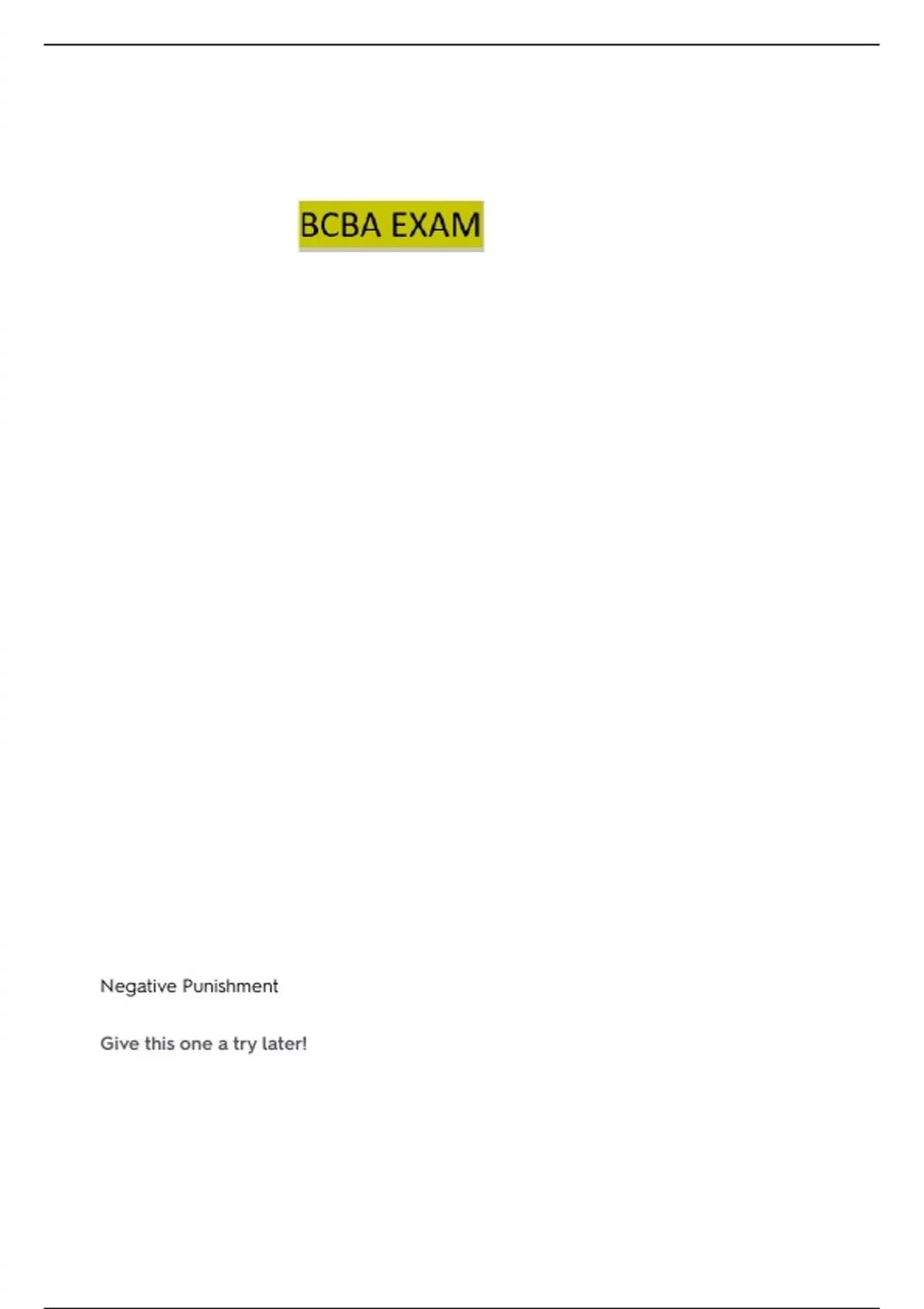 BCBA EXAM-PASS THE BIG ABA EXAM QUESTIONS & ANSWERS 2025 (A+) - BCBA ...