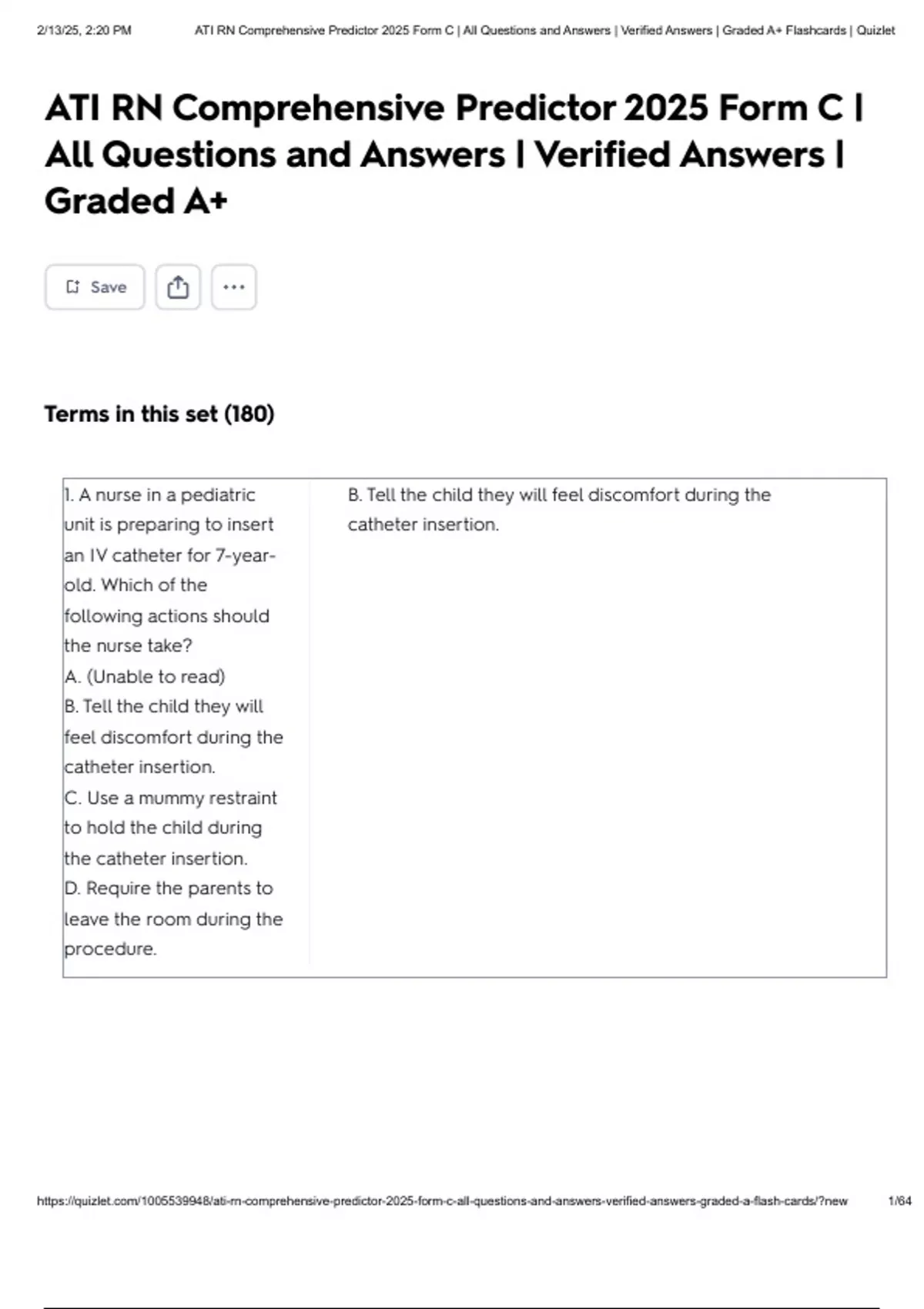 ATI RN Comprehensive Predictor 2025 Form C | All Questions and Answers ...