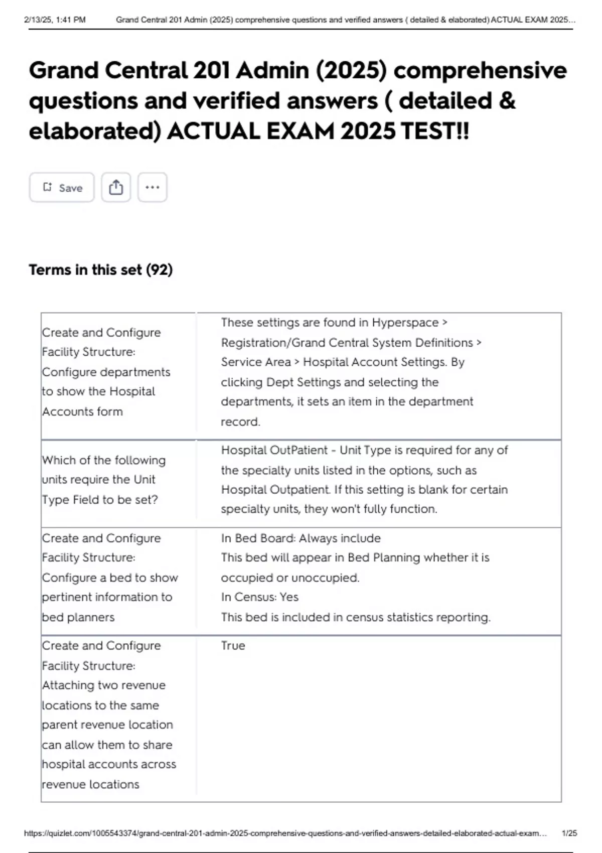 Grand Central 201 Admin (2025) comprehensive questions and verified ...