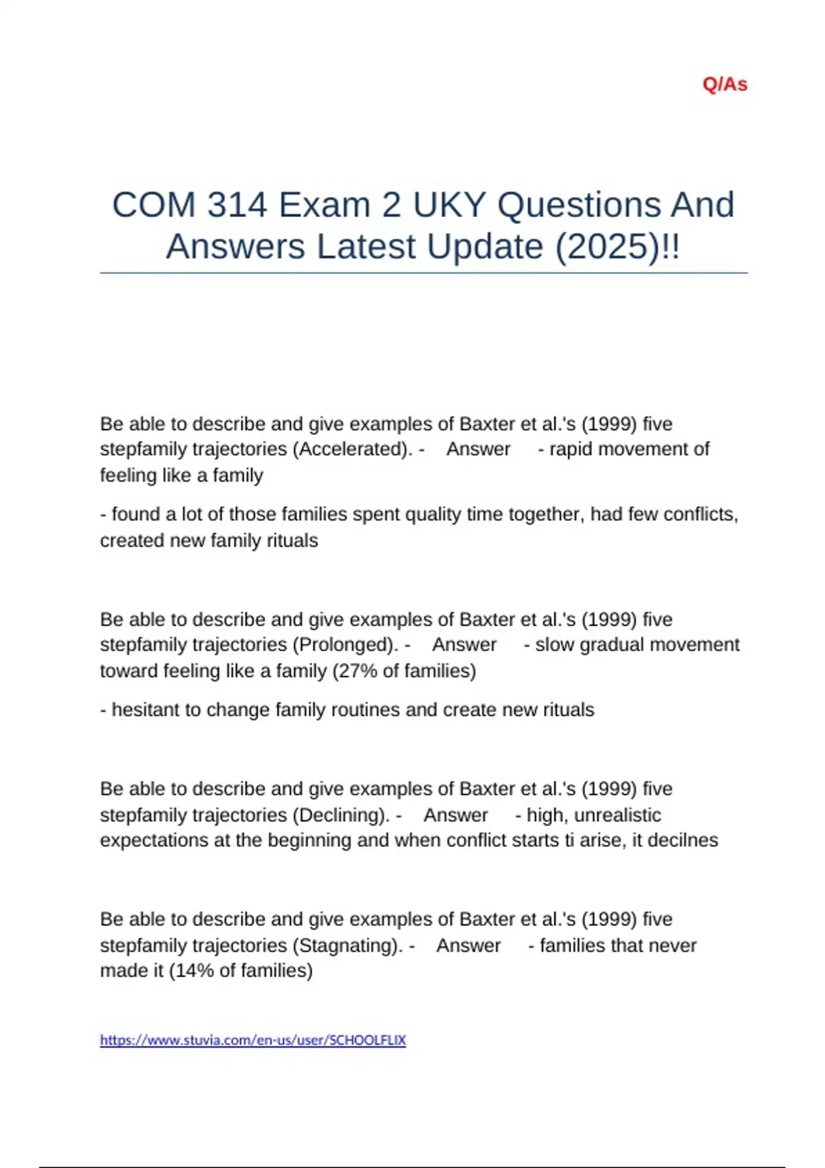COM 314 Exam 2 UKY Questions And Answers Latest Update (2025)!! - COMST ...