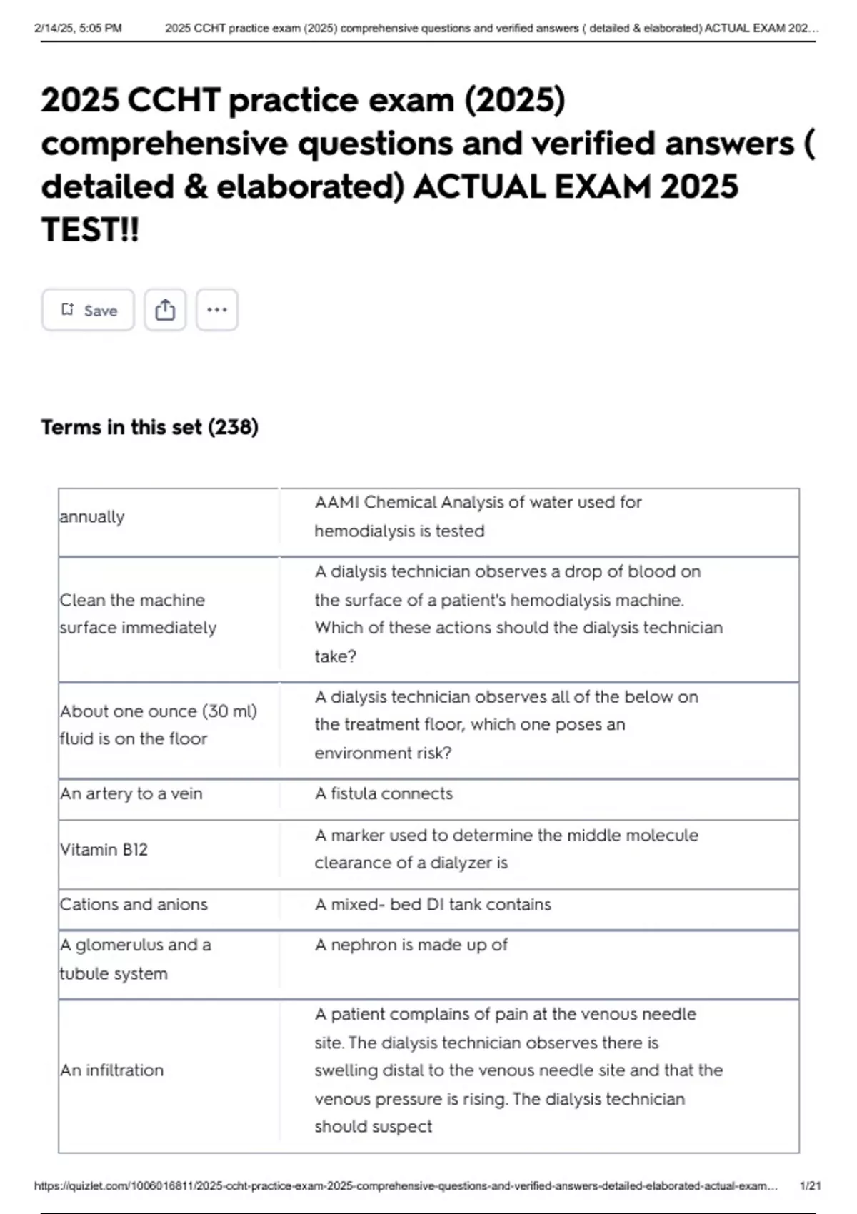 2025 CCHT practice exam (2025) comprehensive questions and verified ...