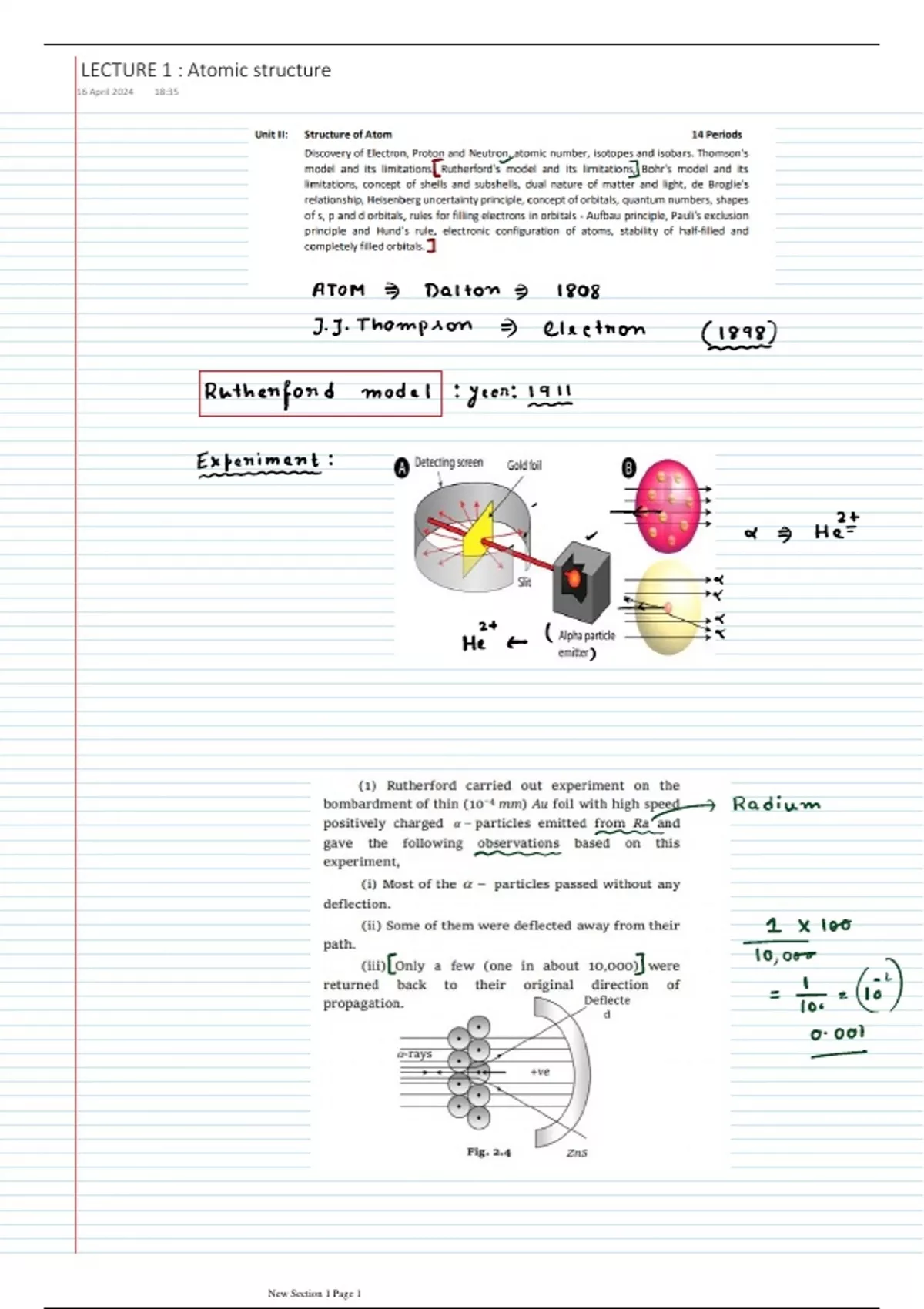 Atomic Model Notes – Comprehensive Guide for University Physics! ⚛️ ...