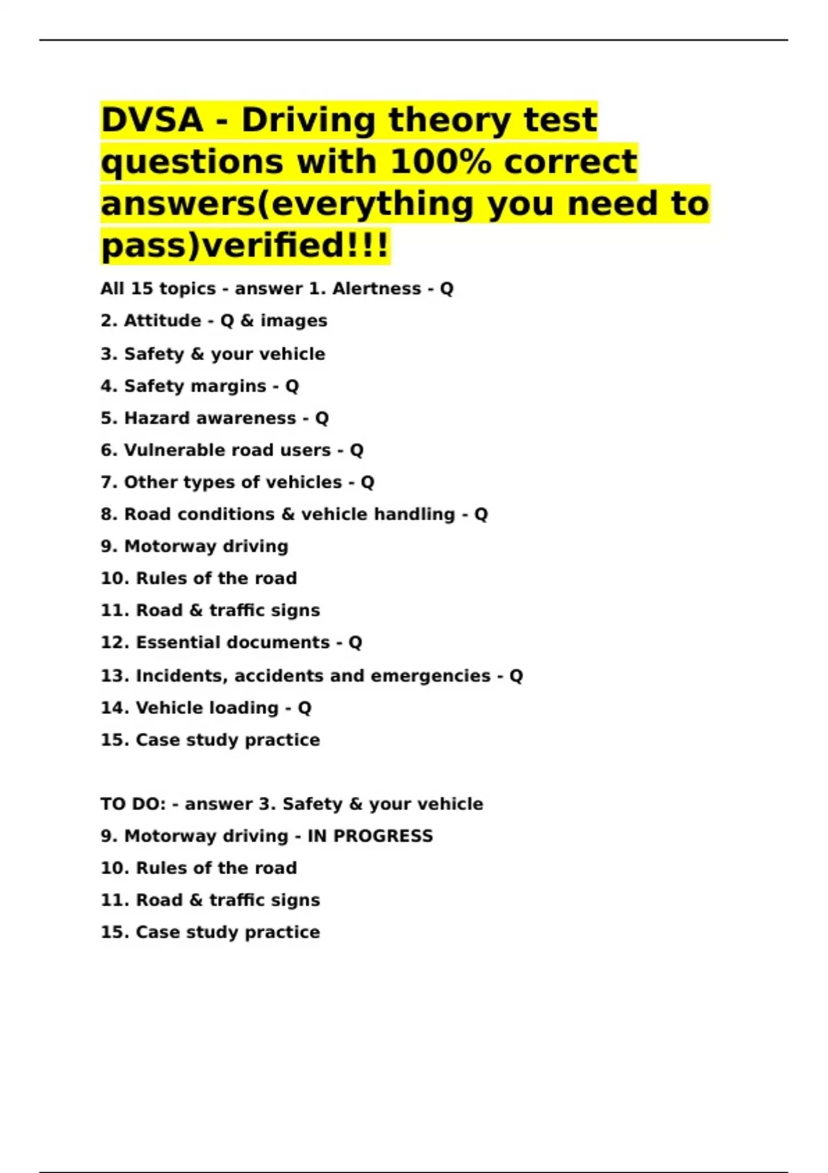 DVSA - Driving theory test questions witDVSA - Driving theory test ...