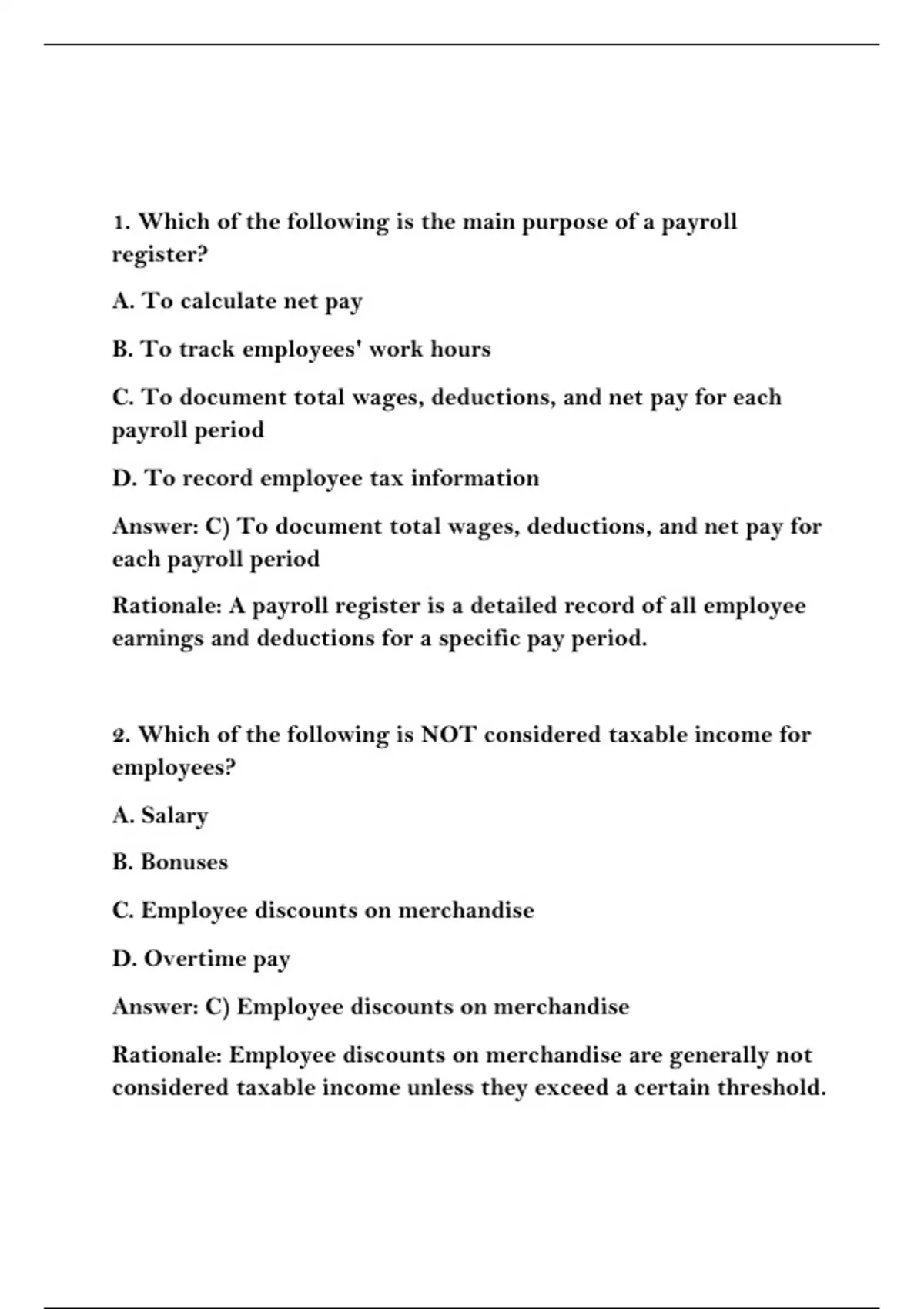 Complete Payroll Fundamentals 1 Midterm Exam with Verified Solutions ...