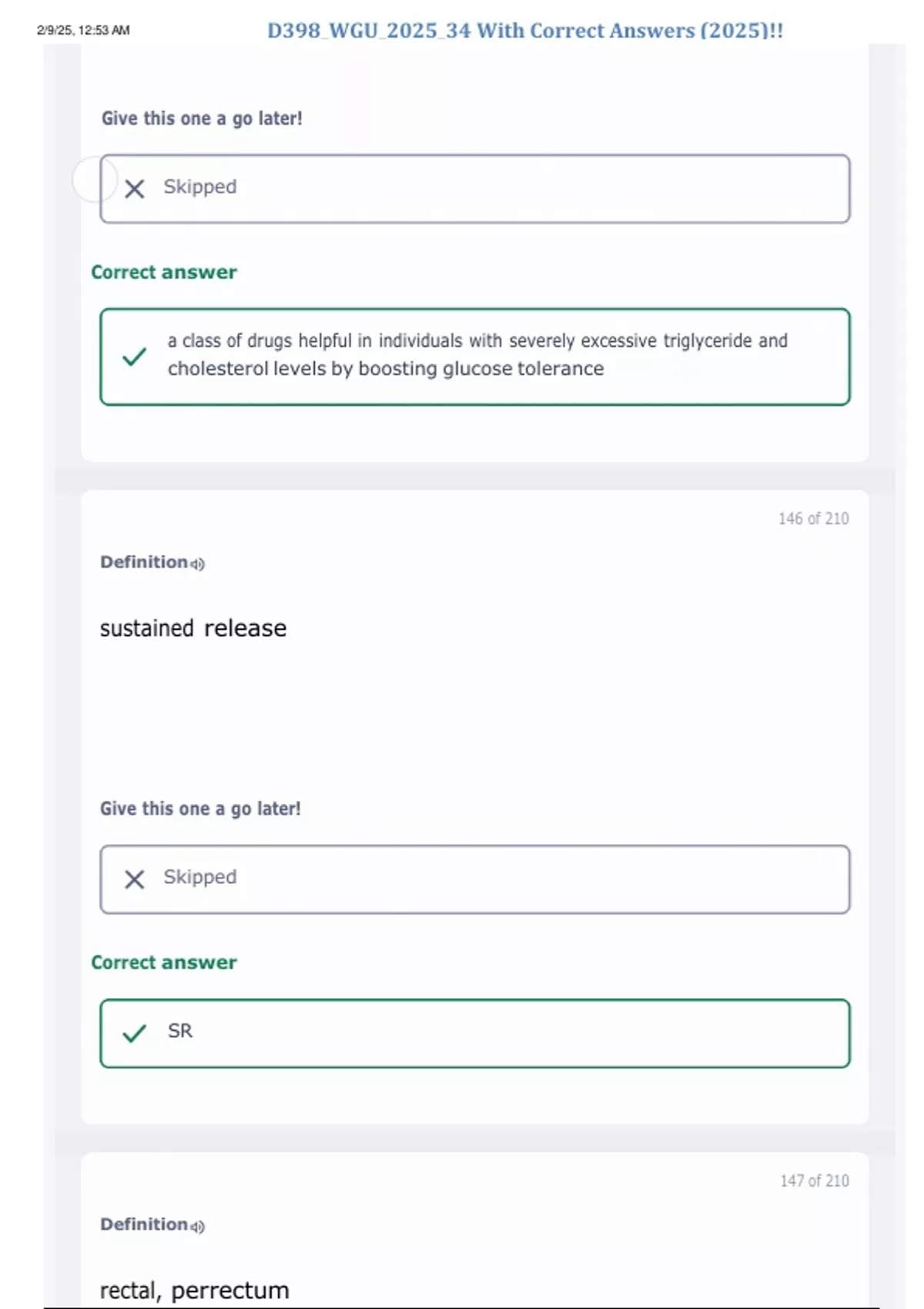 D398_WGU_2025_34 With Correct Answers (2025)!! - D398 - Stuvia US