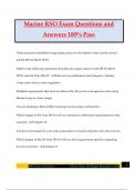 Marine RSO Exam Questions and Answers 100% Pass - Marine RSO - Stuvia US