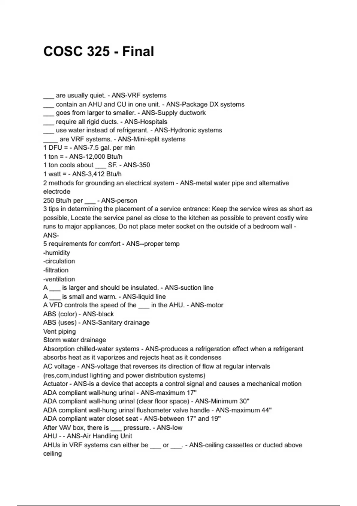 COSC 325 - Final QUESTIONS AND CORRECT DETAILED ANSWERS WITH RATIONALES ...