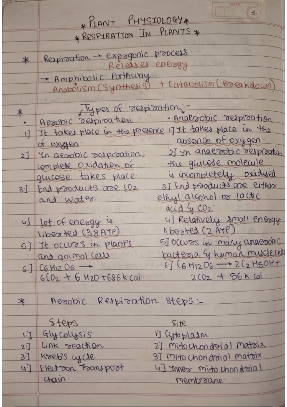 Respiration in Plants | NEET Biology Notes | NCERT-Based & Exam-Ready ...