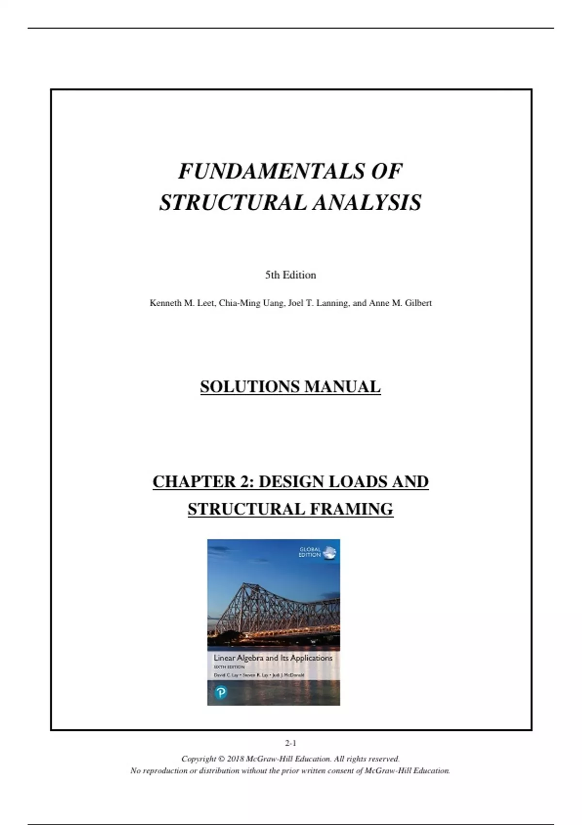 Fundamentals of Structural Analysis 5th Edition; by by Kenneth Leet ...