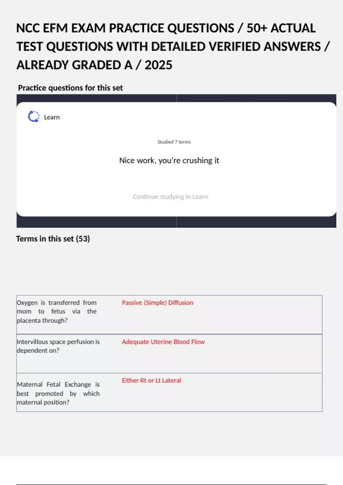 NCC EFM EXAM PRACTICE QUESTIONS / 50+ ACTUAL TEST QUESTIONS WITH ...