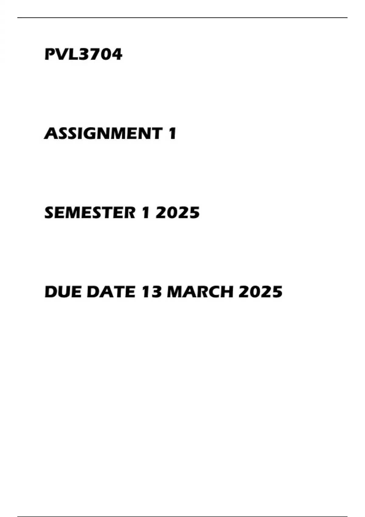 Summary PVL3704 ASSIGNMENT 1 SEMESTER 1 2025 - ESTOPPEL (PVL3704) - Stuvia SA