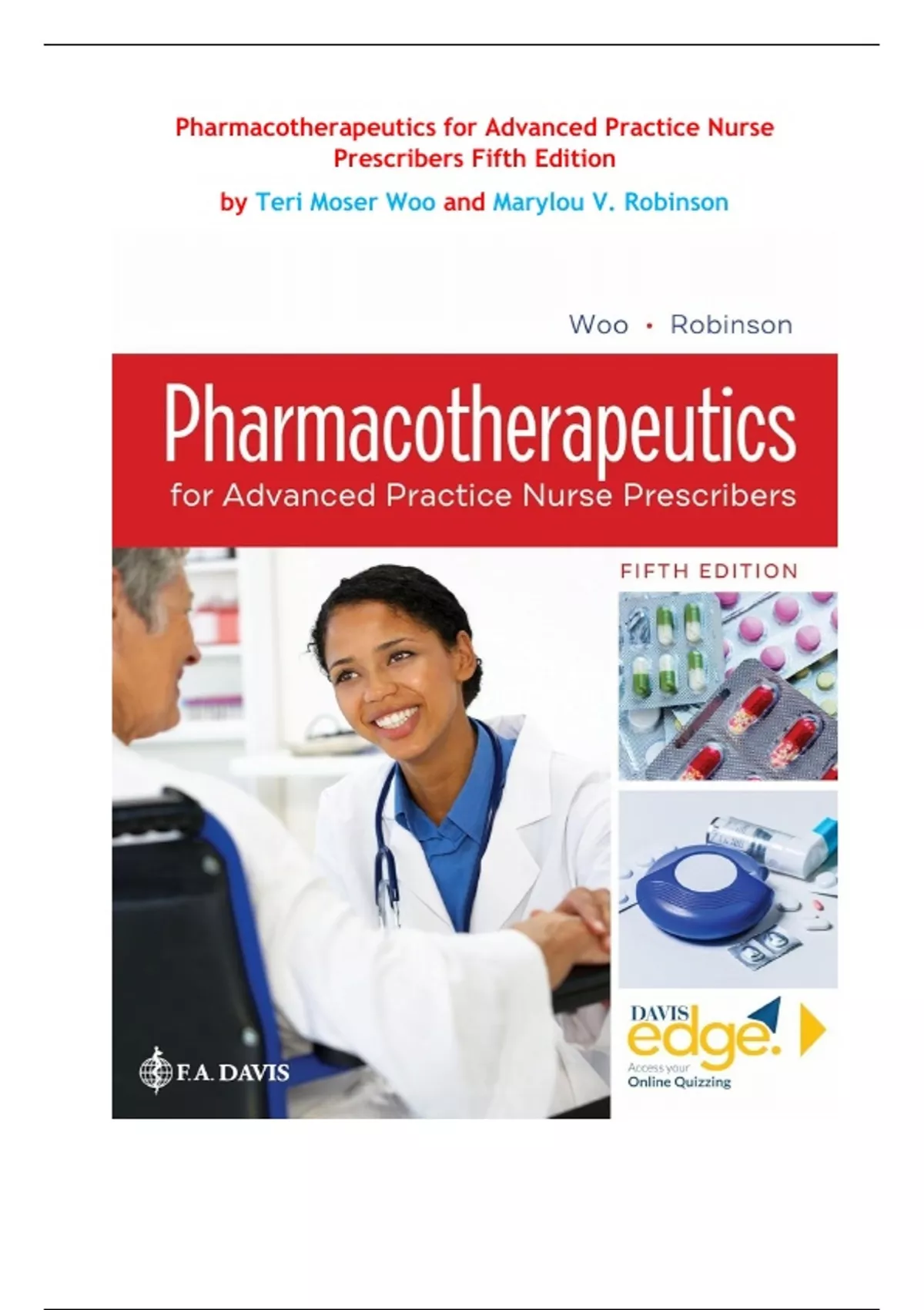 Test Bank for Pharmacotherapeutics for Advanced Practice Nurse ...