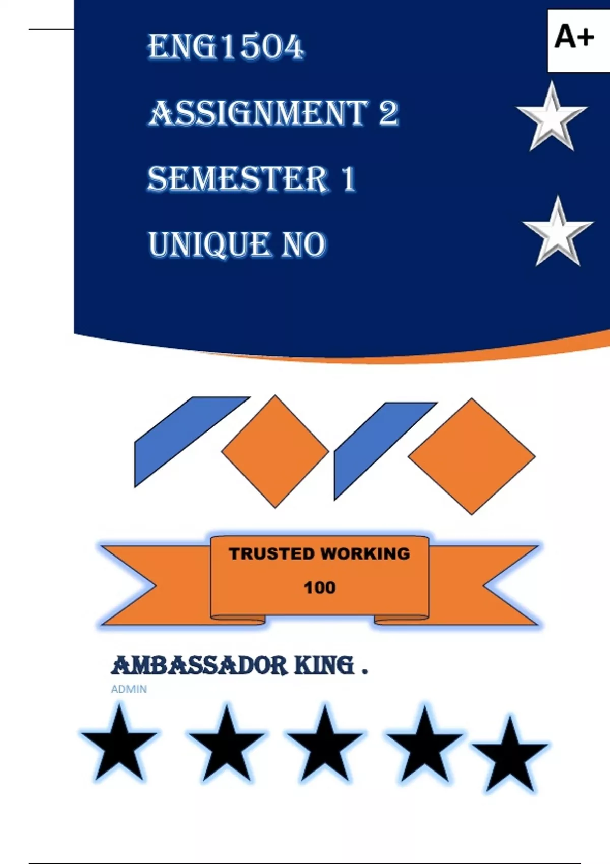 ENG1504 Assignment 2 (COMPLETE ANSWERS) Semester 1 2025 - DUE April ...