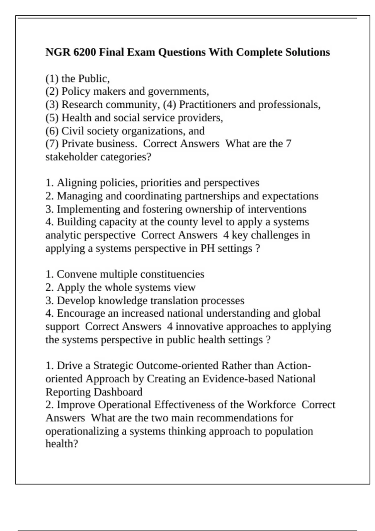 NGR 6200 Final Exam Questions With Complete Solutions - NGR 6200 ...