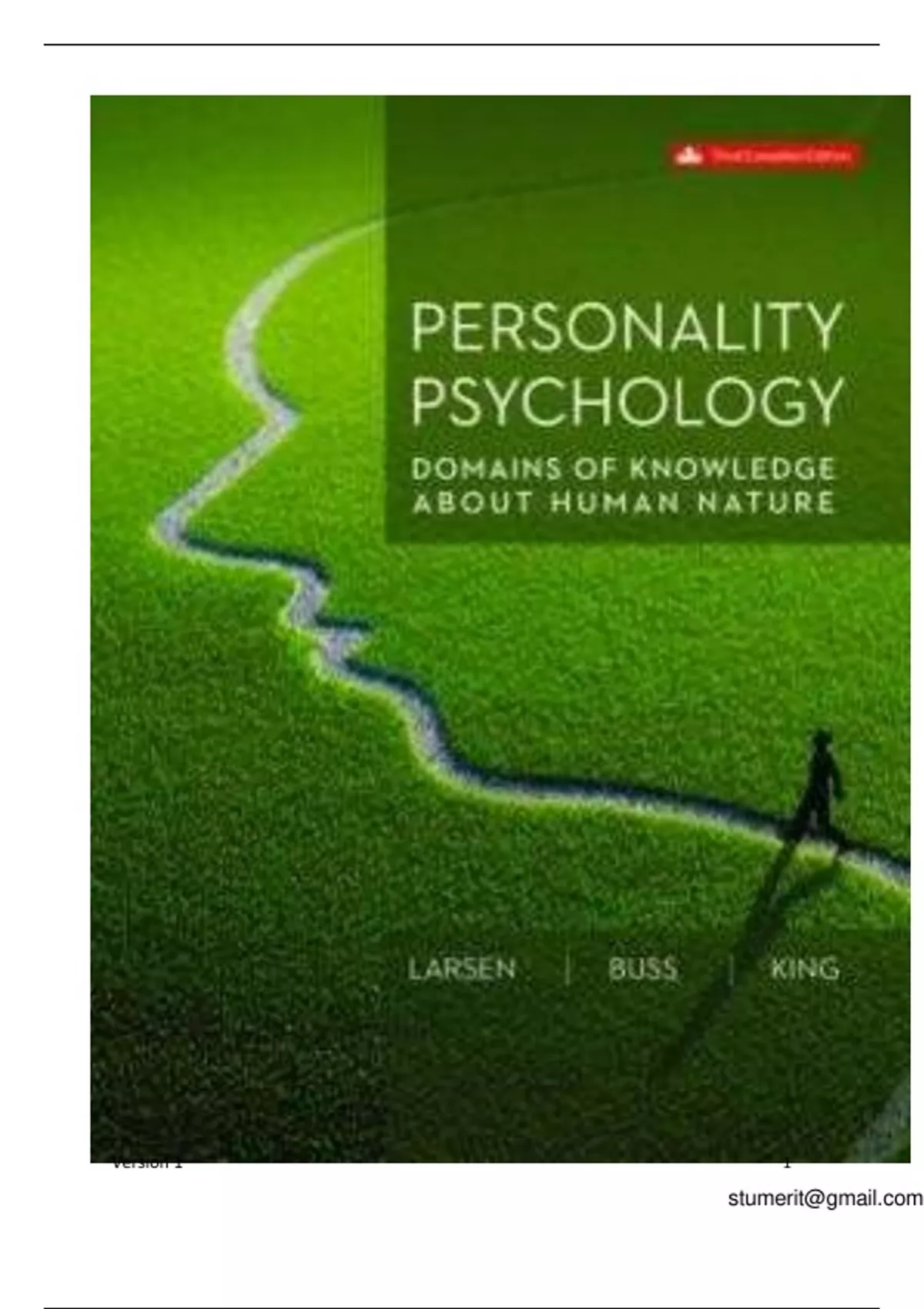 Test Bank for Personality Psychology, Domains of Knowledge About Human ...