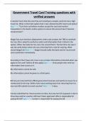 Government Travel Card Training questions with verified answers - Gtcc ...