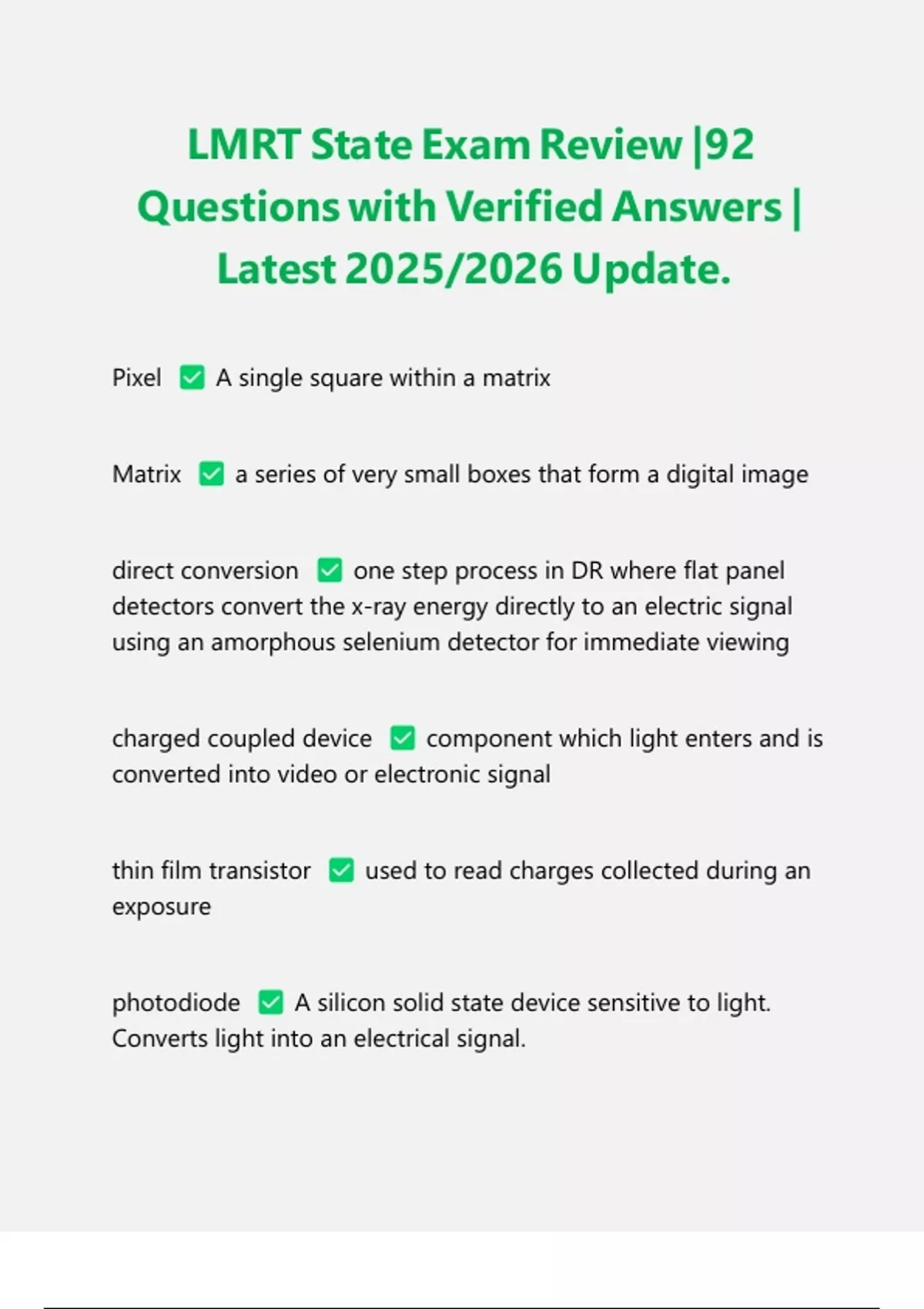 LMRT State Exam Review |92 Questions with Verified Answers | Latest ...