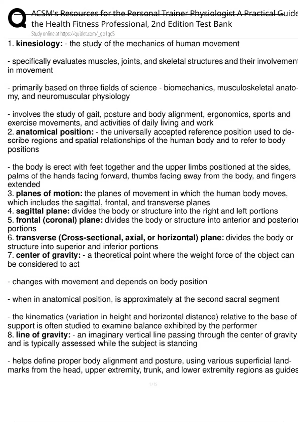 ACSM's Resources for the Personal Trainer Physiologist A Practical ...