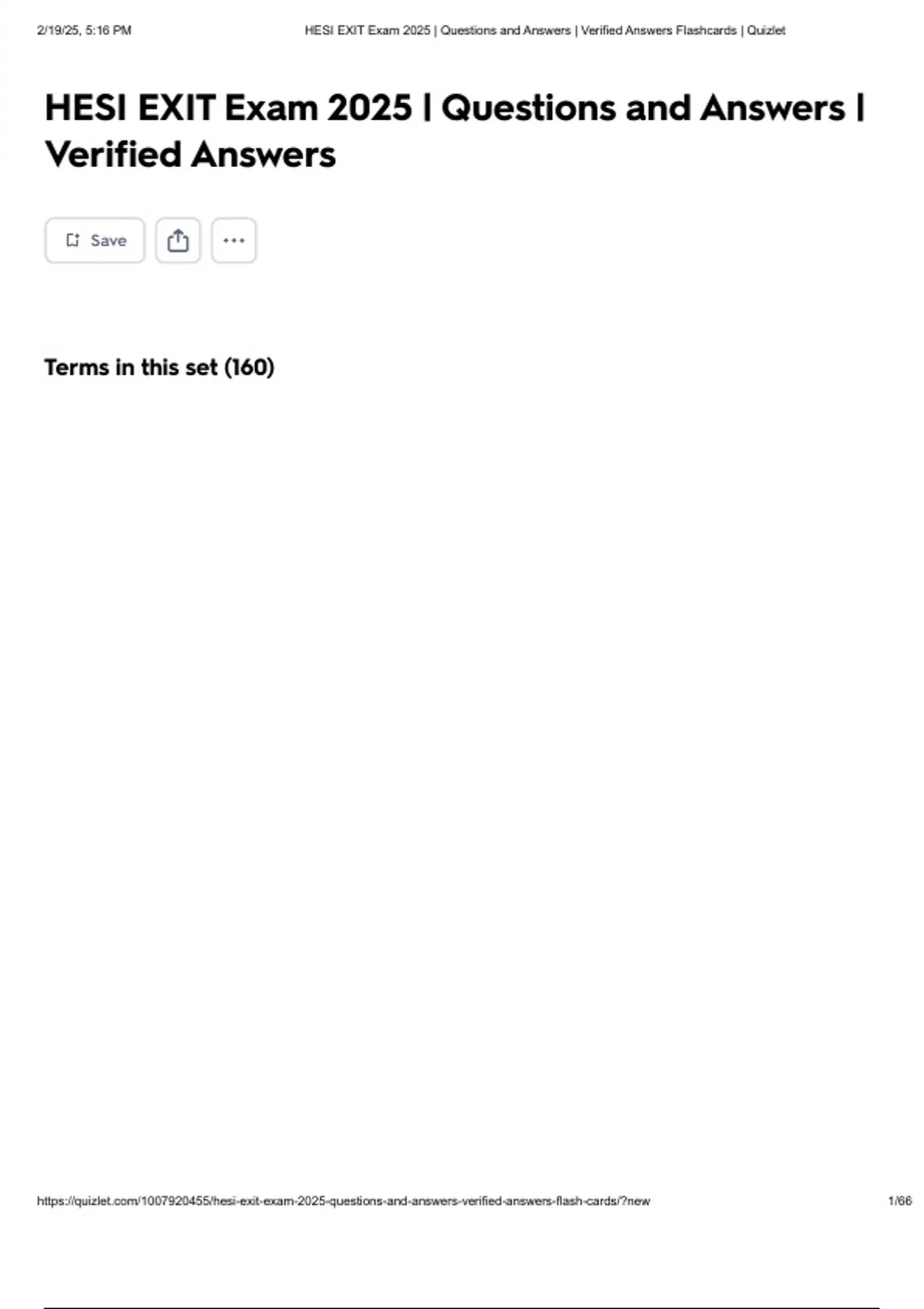 HESI EXIT Exam 2025 | Questions and Answers | Verified Answers - HESI ...