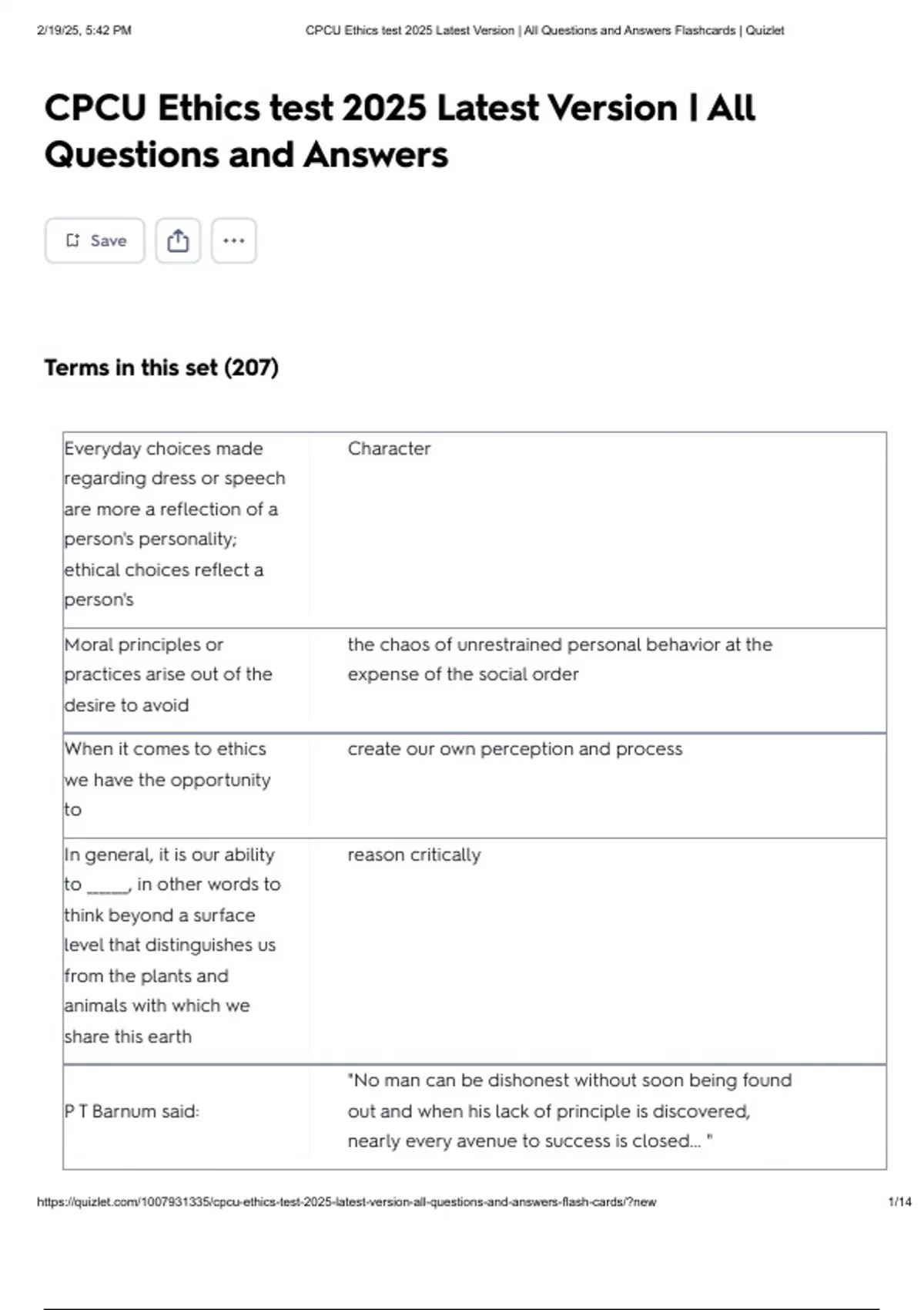 CPCU Ethics test 2025 Latest Version | All Questions and Answers - CPCU ...