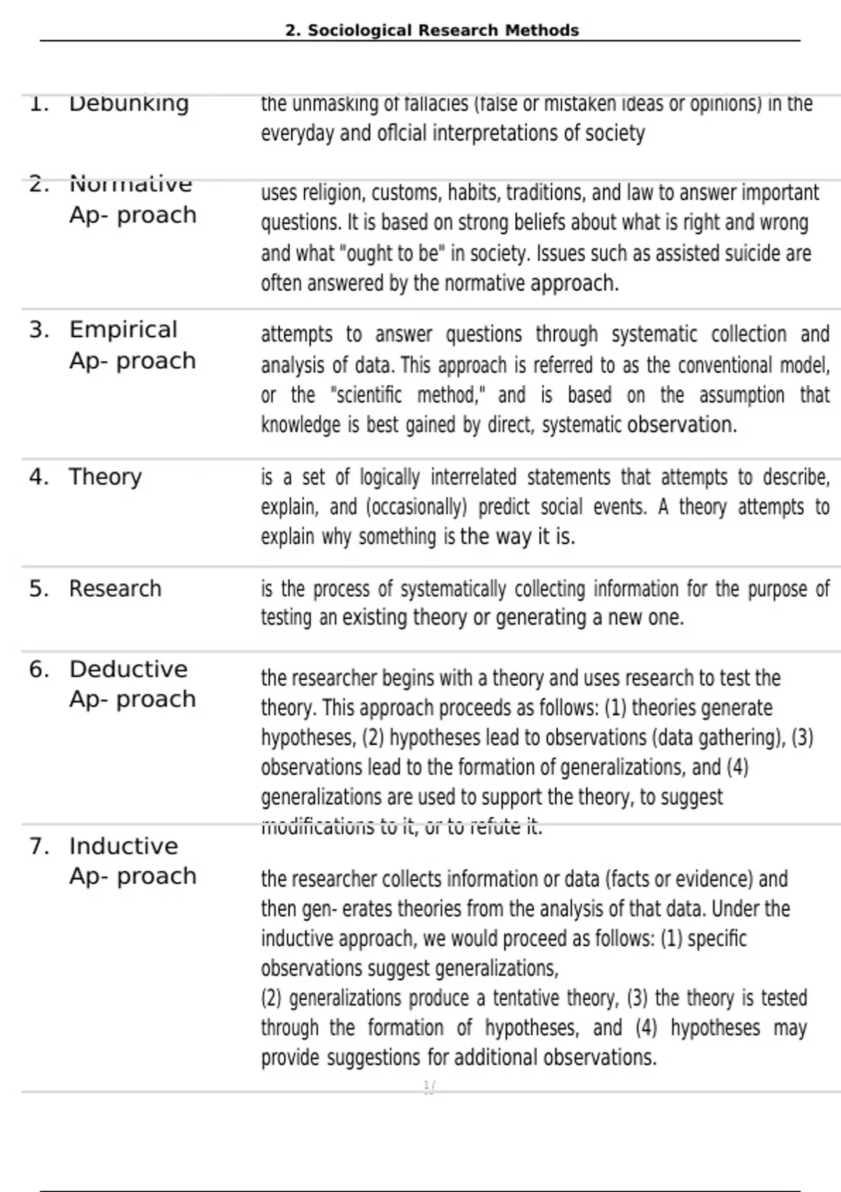 2. Sociological Research Methods - Social Research Methods - Stuvia US