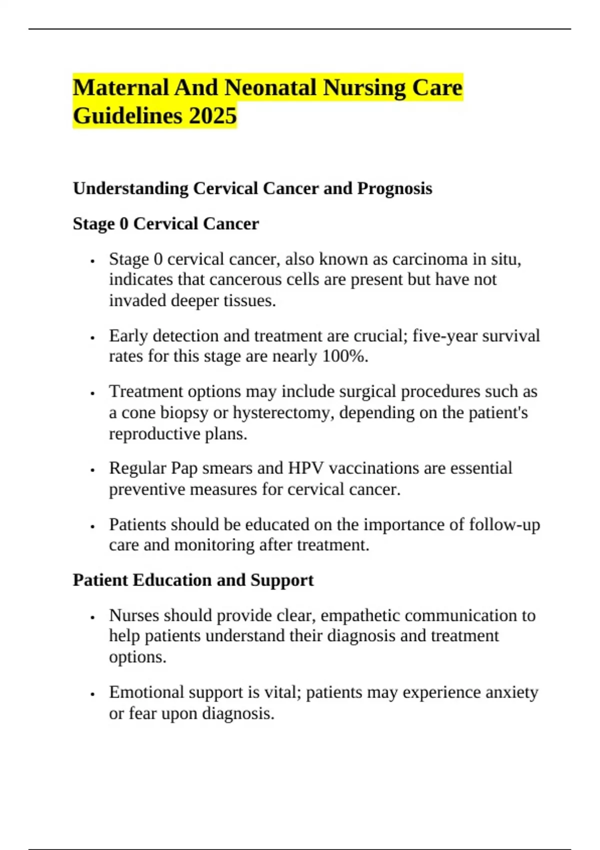Maternal And Neonatal Nursing Care Guidelines 2025 - Maternal And ...