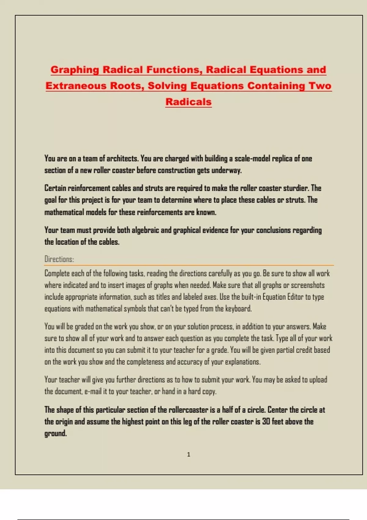 Architecture Roller Coaster Design Worksheet 2025 - ARCH MISC - Stuvia US