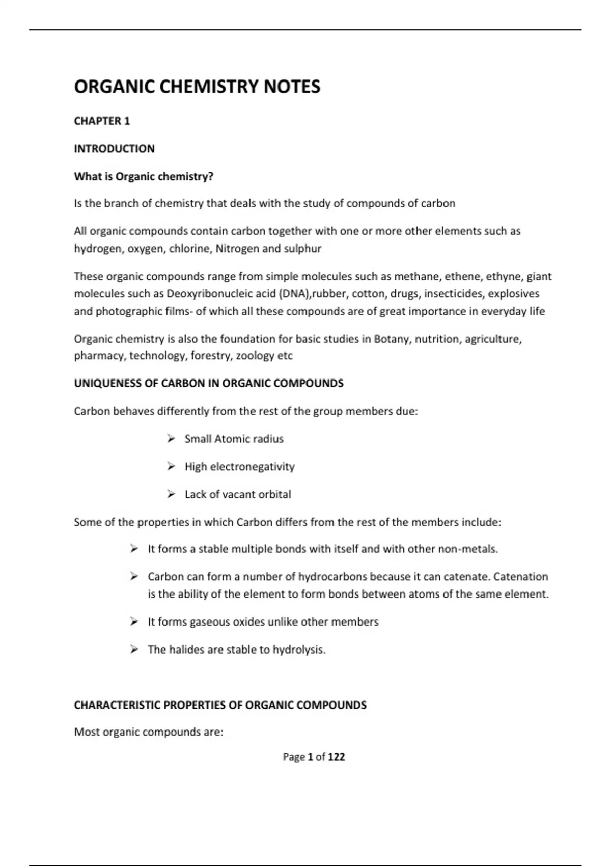 Organic Chemistry - Biology, Chemistry and Mathematics - Stuvia US