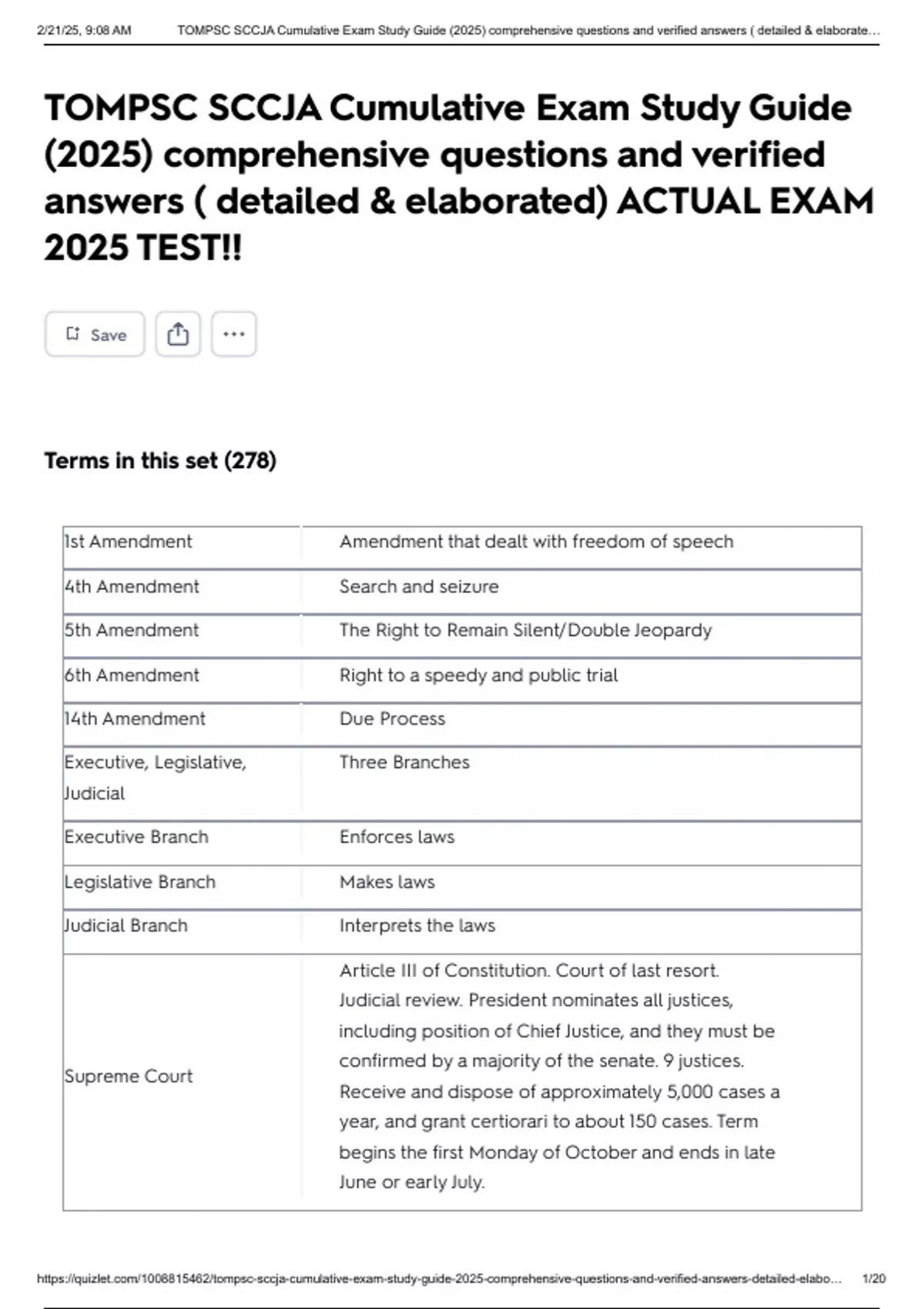 TOMPSC SCCJA Cumulative Exam Study Guide (2025) comprehensive questions ...