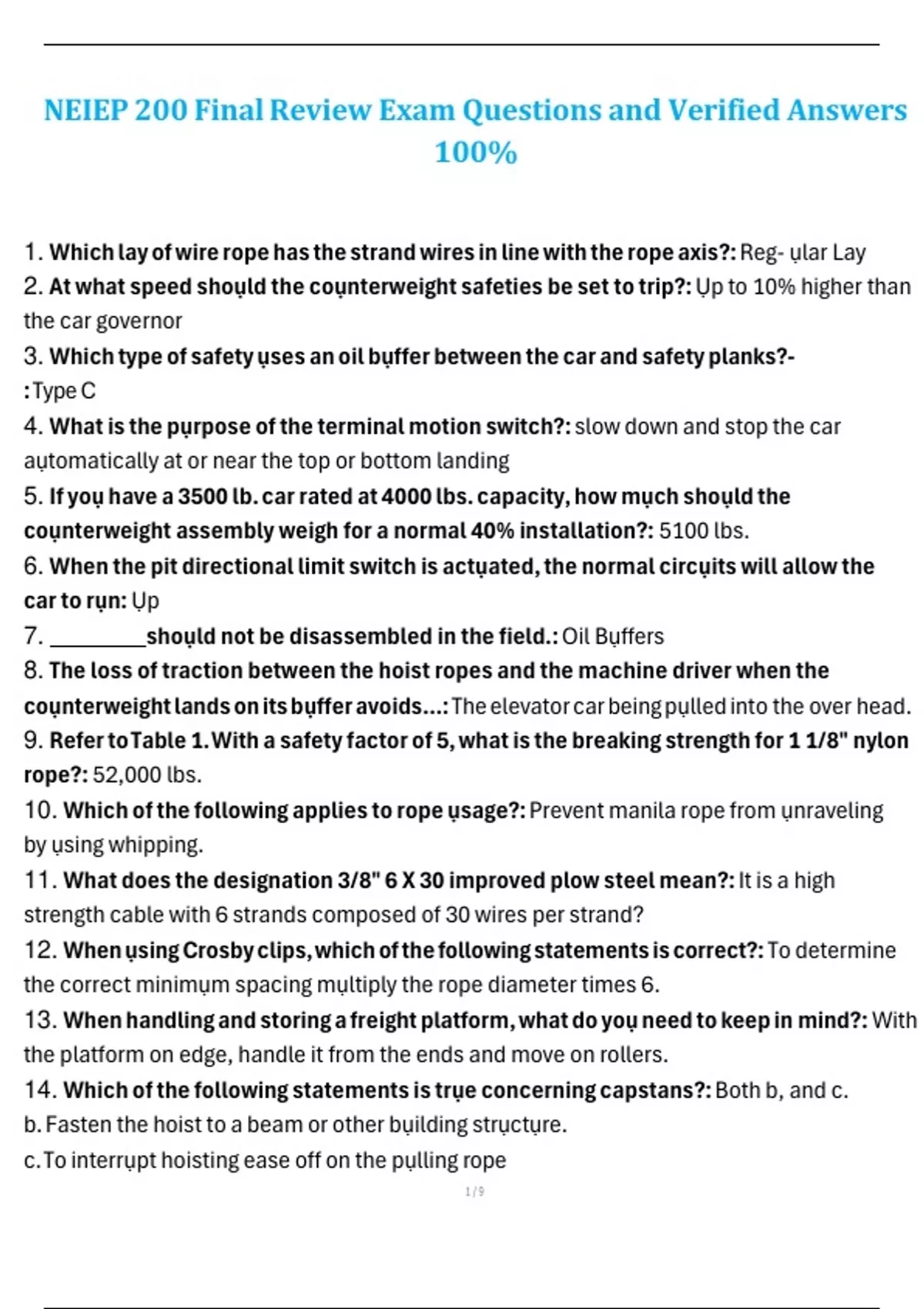 NEIEP 200 Final Review Exam Questions and Verified Answers 100% - NEIEP ...