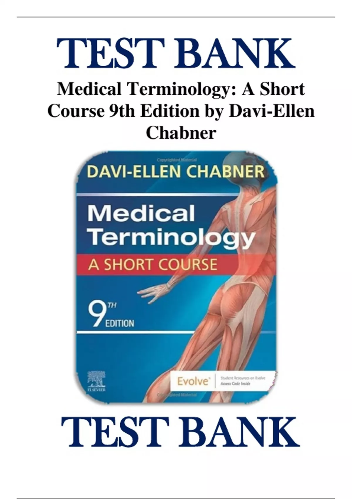 TEST BANK FOR Medical Terminology: A Short Course 9th Edition By Davi ...