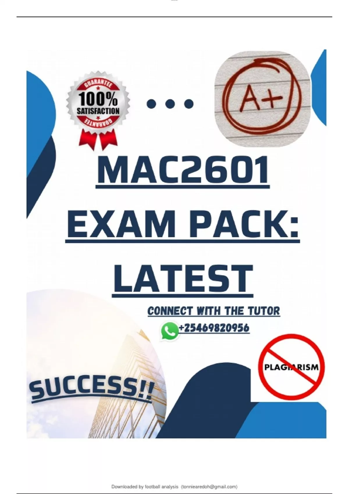 MAC2601 EXAM PACK 2026 - MAC2601 - Stuvia SA