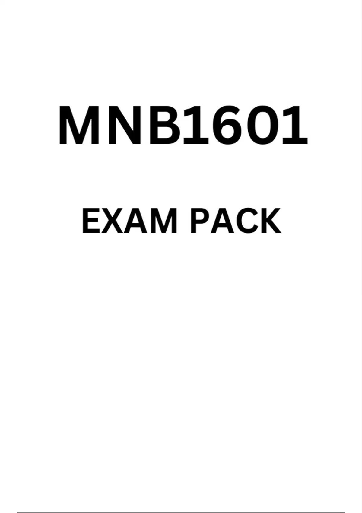 MNB1601 EXAM PACK 2025{DETAILED QUESTIONS AND ANSWERS} - Business ...